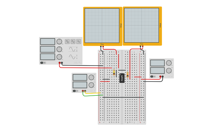 Circuit design Amplificador Inversor - Tinkercad