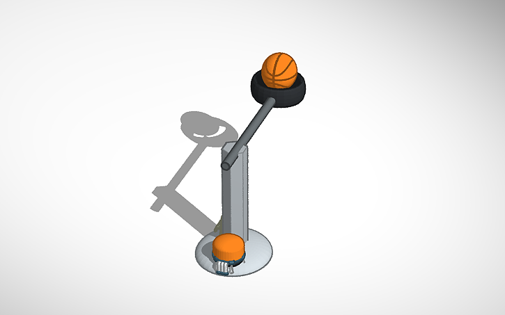 3D design Basketball Launcher - Tinkercad