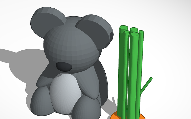 3D design Incredible koala - Tinkercad