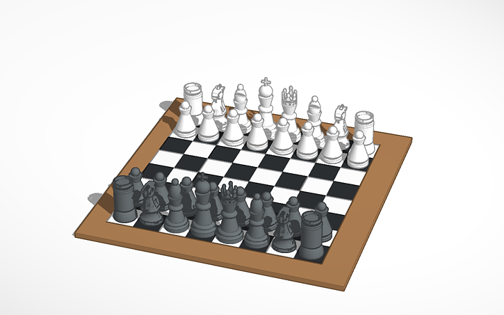 3D design Chess set - Tinkercad