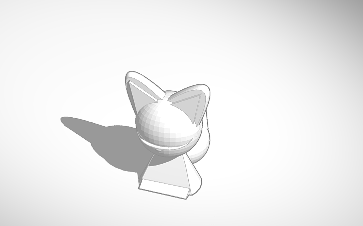 3D design cartoon fox | Tinkercad