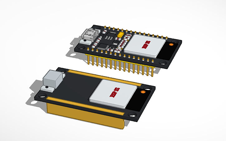 3d Design Copy Of Esp32 30 Pin Tinkercad