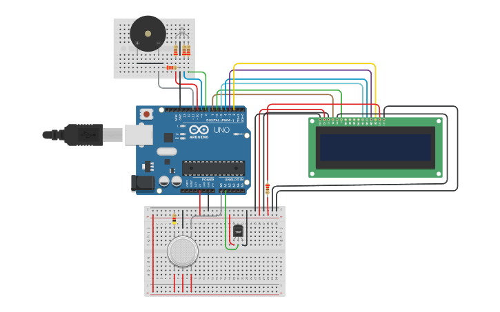 Circuit design tugas pkk ke 4 - Tinkercad