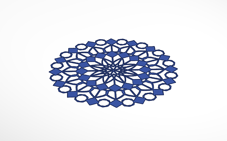 3D design Mandela - Tinkercad