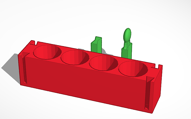 3d Design Modular Aa Battery Holder Tinkercad