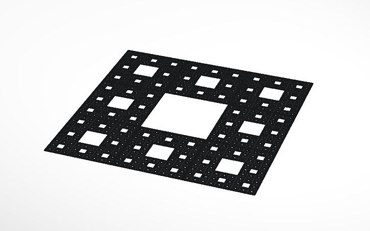 3D design Sierpiński Carpet - Tinkercad