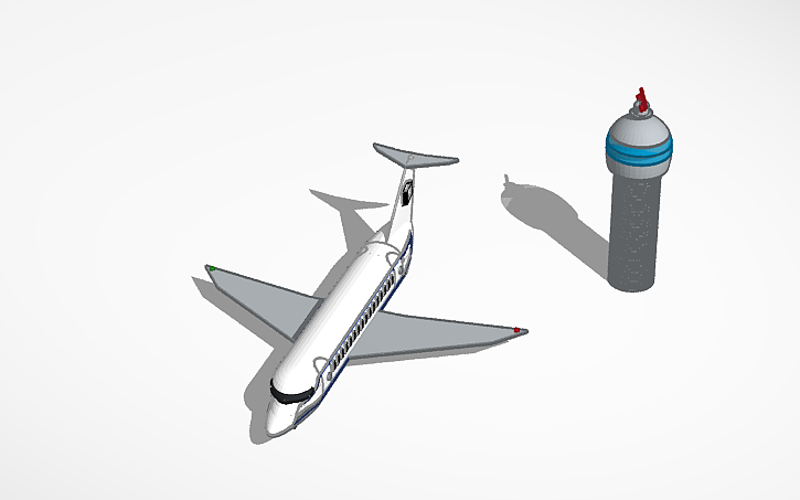 3D design Plane for contest - Tinkercad
