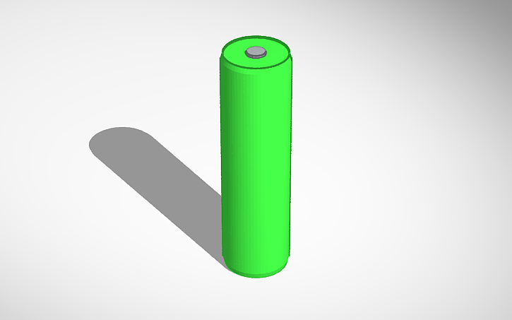 3D design 18650 Battery Cell - Tinkercad