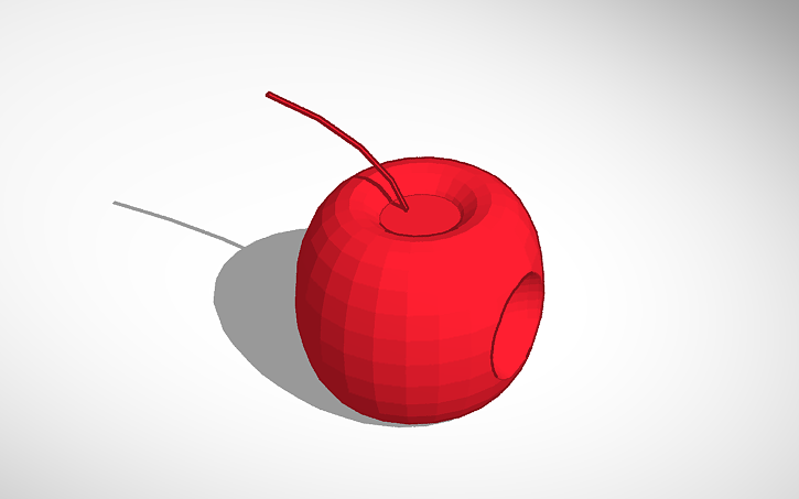 3D design apple - Tinkercad