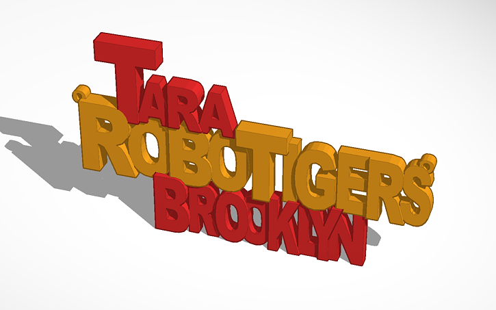 3D design Tara Nameplate | Tinkercad