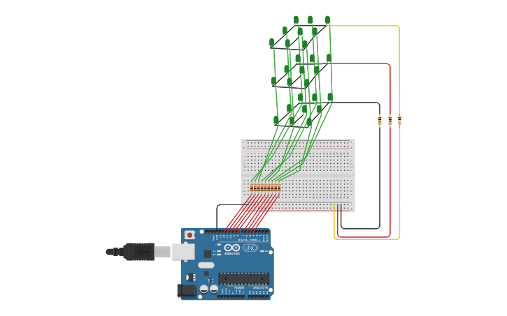 Circuit design circuito con secuencias por bloques - Tinkercad