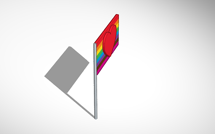 3D design LGBTQ+ Flag | Tinkercad