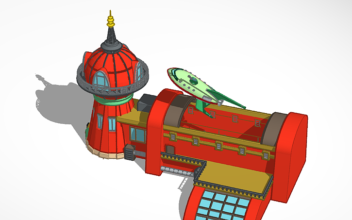 3D design Planet Express Building - Tinkercad