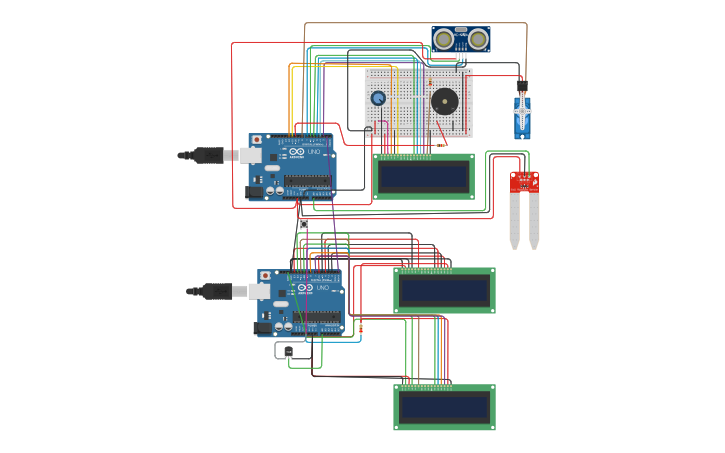 Circuit design Copy of waste management - Tinkercad