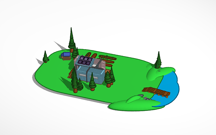 3d Design Shipping Container Homestead Tinkercad