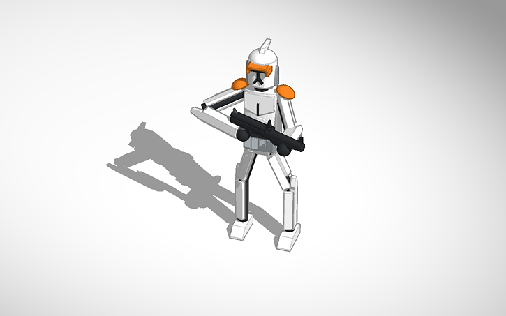 3D design Commander Cody - Tinkercad