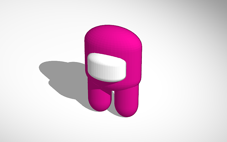 3D design Among Us Rosa | Tinkercad