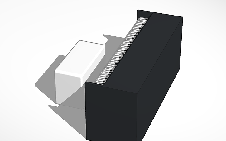 3D design Piano | Tinkercad