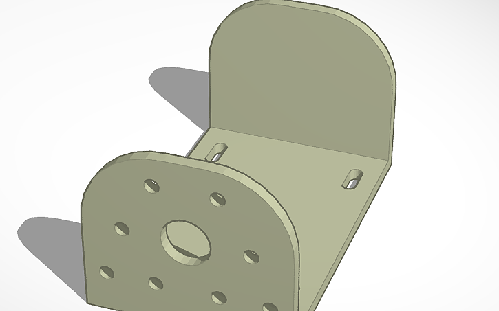 3D design 200 RPM Motor Bracket - Tinkercad
