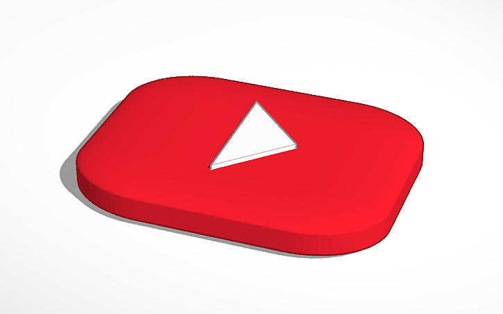 3D design YT Play button - Tinkercad