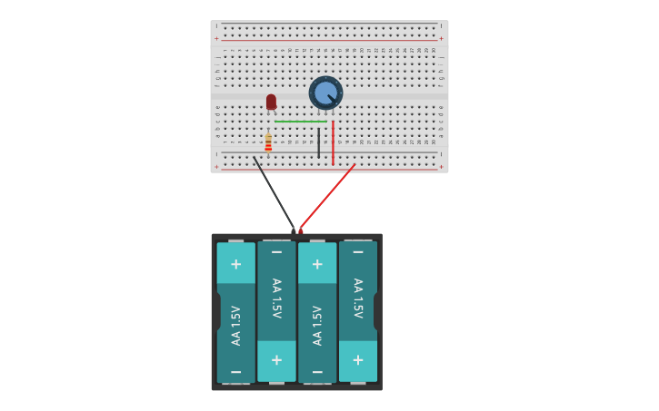 Circuit design Circuito 8 Potenciómetro+LED | Tinkercad