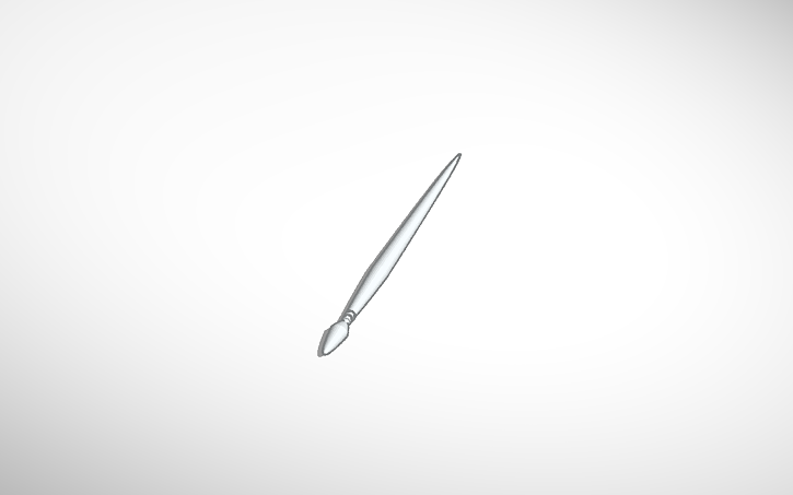 3D design Paint Brush - Tinkercad