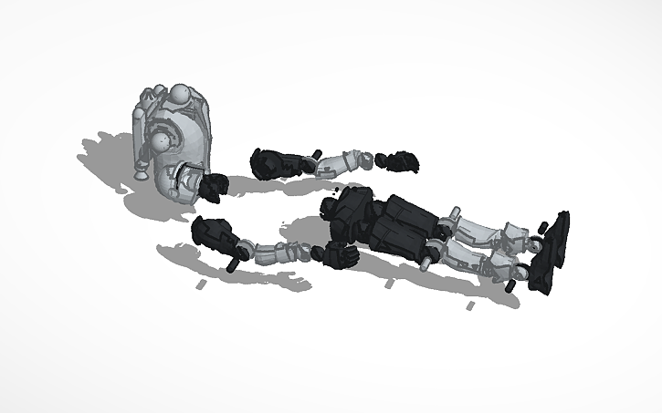 3D design Mandalorian action figure - Tinkercad