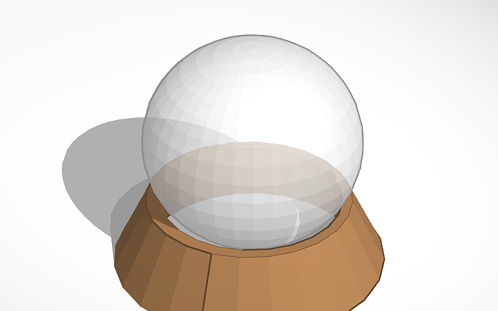 3D design Crystal Ball - Tinkercad