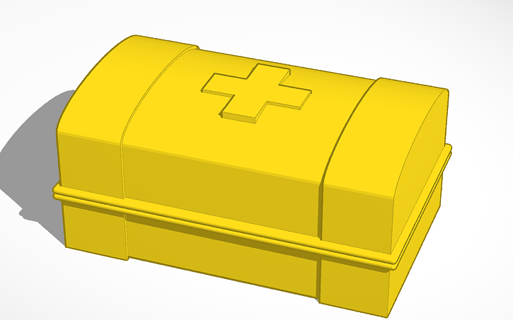 3D design Fortnite Medical Kit - Tinkercad