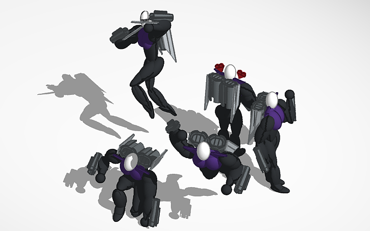 3D design Copy of x warriors kary body 3d concept [POSES] - Tinkercad