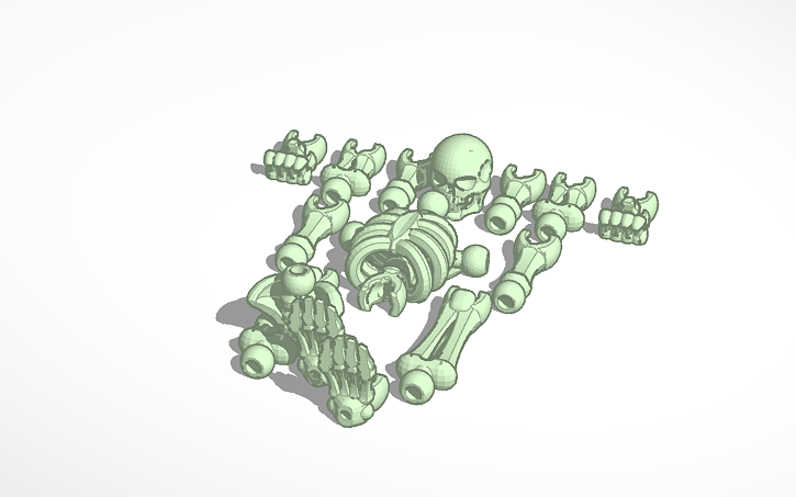 3D design skeleton - Tinkercad