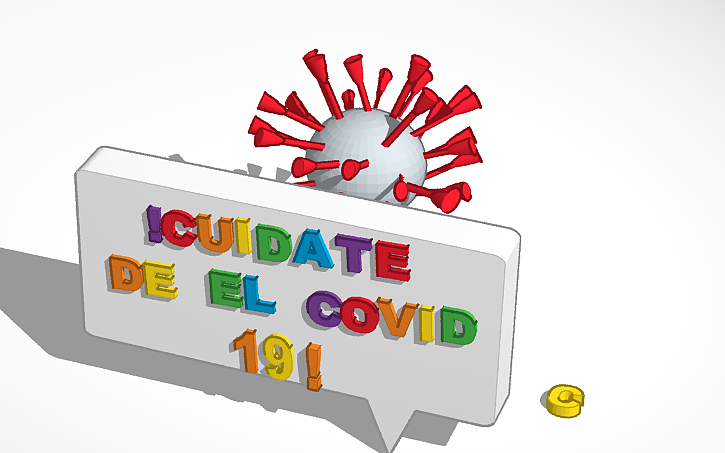 3D design coronavirus | Tinkercad