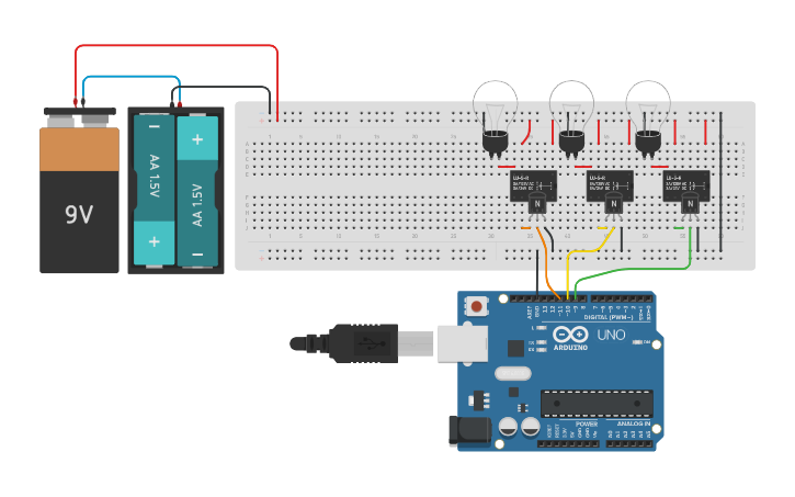Circuit Design Rele Tinkercad