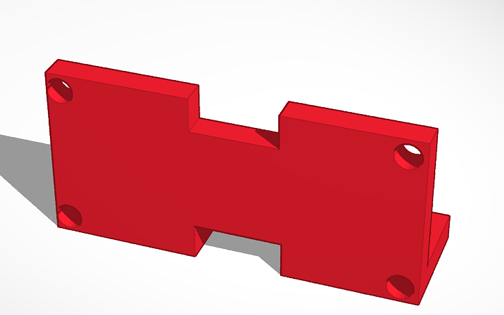 3D design Ultrassonic Sensor mount - Tinkercad 3D design Ultrassonic Sensor mount - Tinkercad