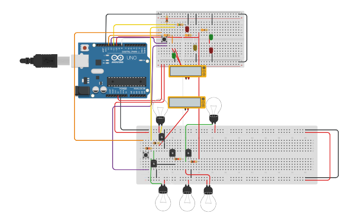Circuit design Transistor | Tinkercad