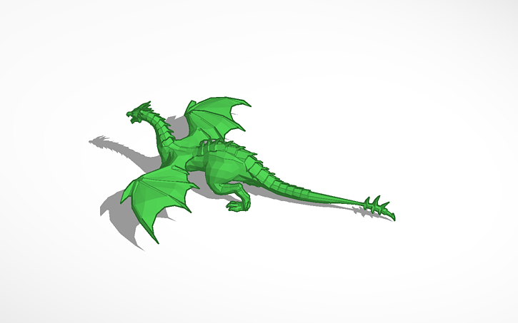 3D design Dragon Model - Tinkercad