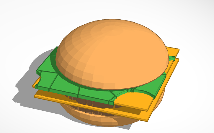 3D design Burger | Tinkercad