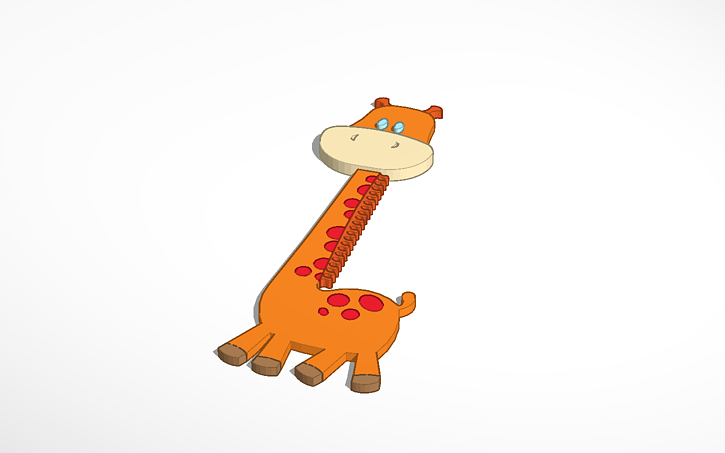 3D design Giraffe - Tinkercad