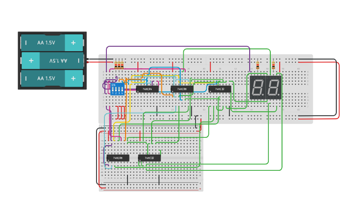 Circuit design assignment7 - Tinkercad