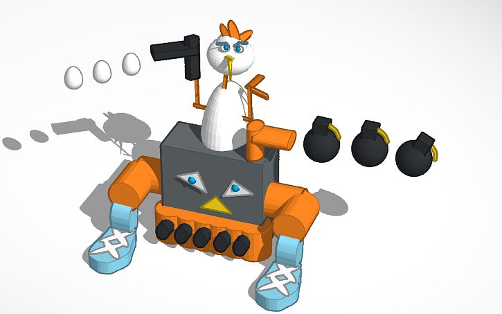 3D design Eggbert the Robo-Chicken | Tinkercad