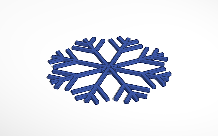 3D design Snowflake - Tinkercad