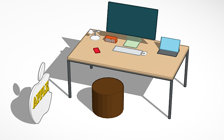 3D design "The most ideal desk setup" | Tinkercad