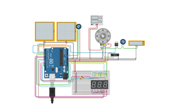 Circuit design Automatismos - RAM - Tinkercad