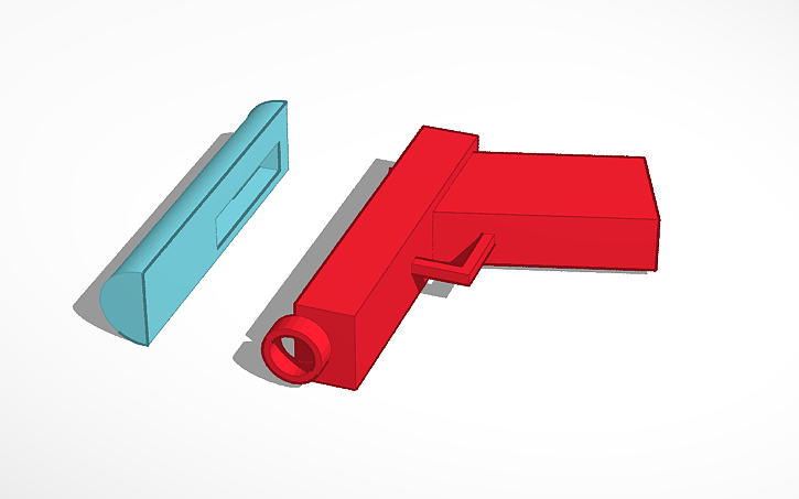 3D design 3d printable rp gun - Tinkercad
