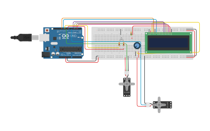 Circuit design Projeto - CDM - Igor Albiero e Matheus Cogo - Tinkercad