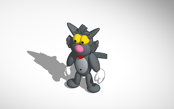 3D design Scratchy From The Simpsons - Tinkercad