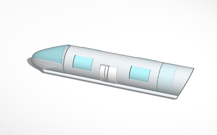 3D design hyperloop - Tinkercad