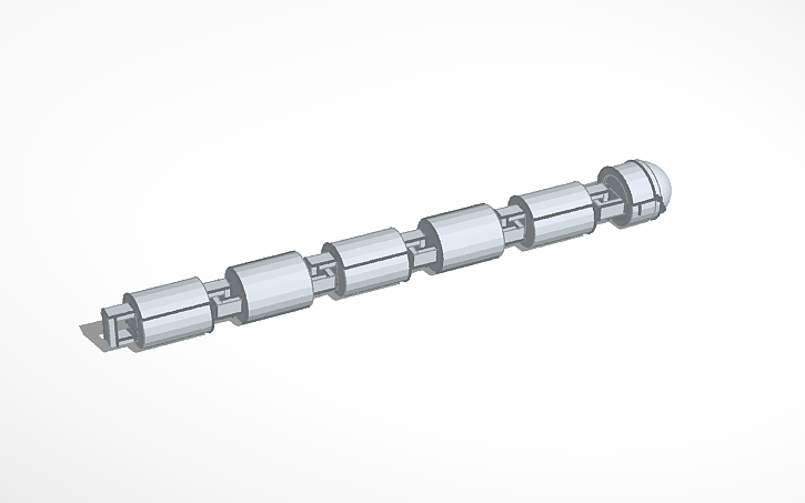 3D design Chain Link Snake V2 (Better Links) - Tinkercad