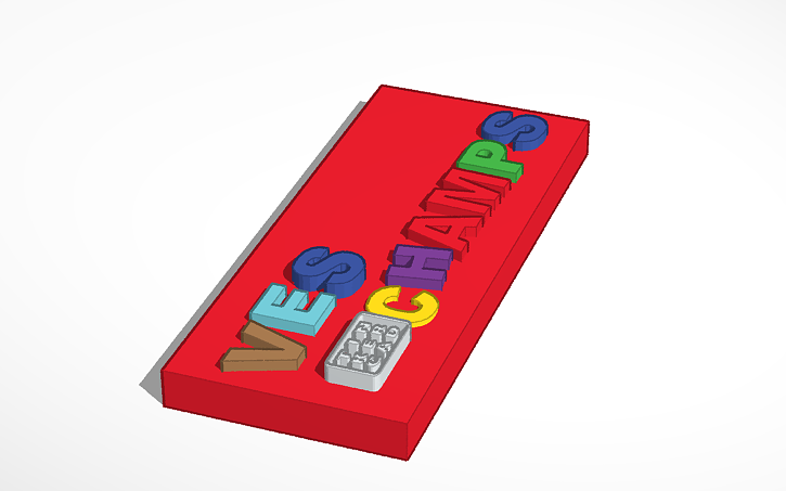 3D design VES tinkercad champs - Tinkercad