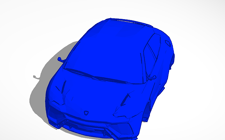 3D design skype car Lamborghini Urus - Tinkercad